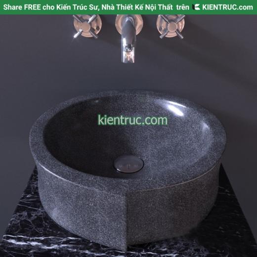 Mẫu chậu rửa dạng tròn đẹp 3D max (P2)